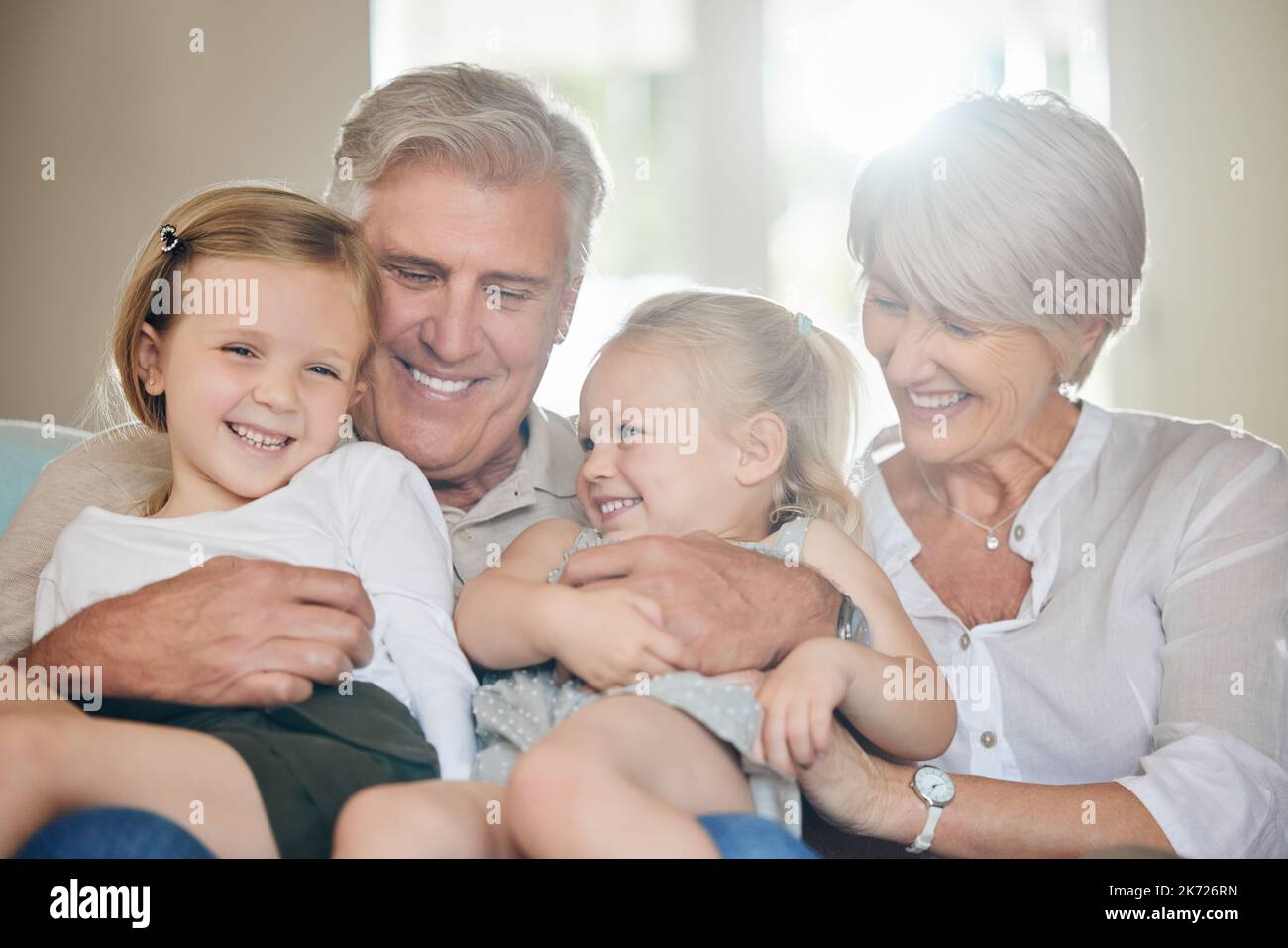Happiness is having a large, loving family. grandparents spending time ...