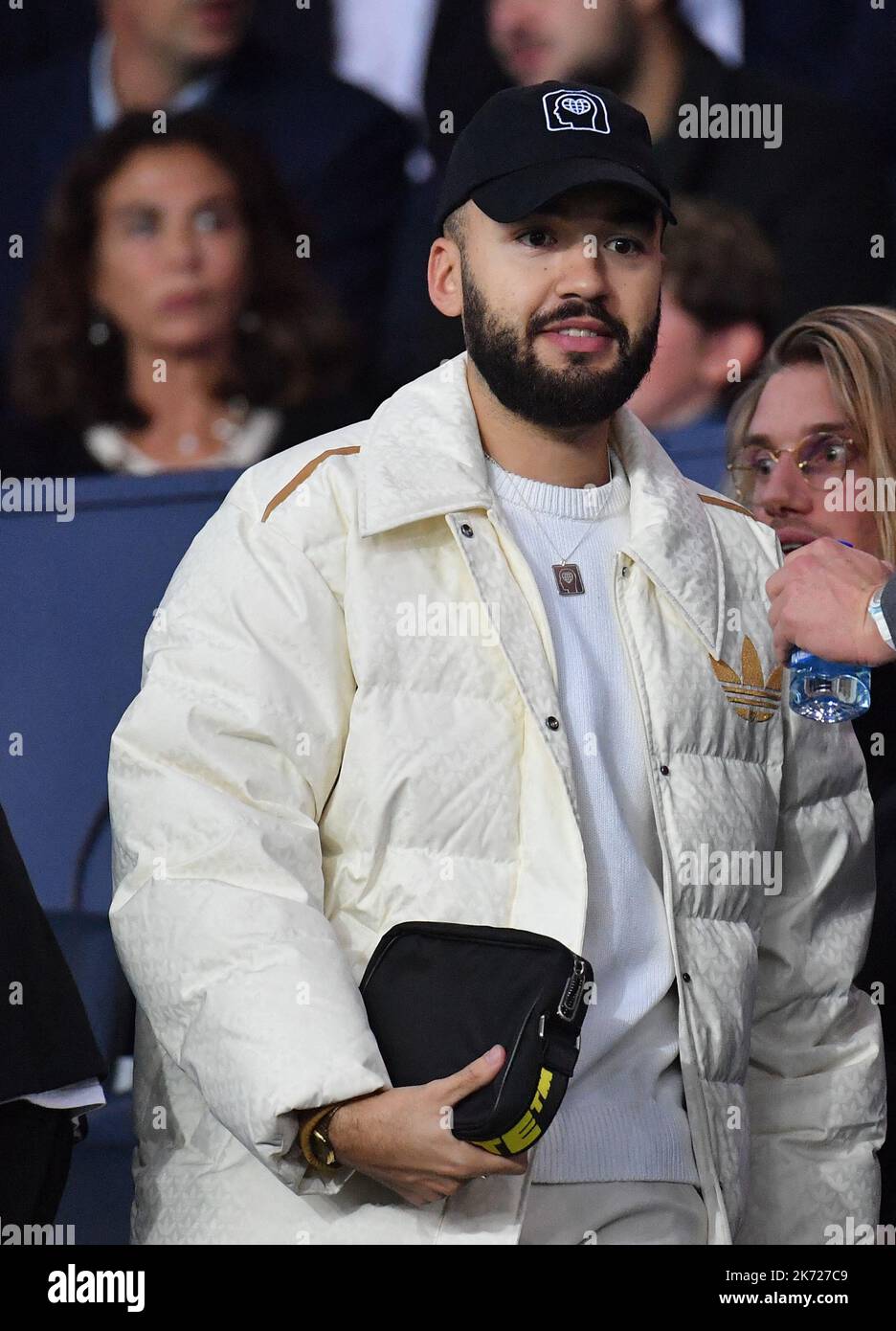 Oli aka Olivio Ordonez (of BigFlo and Oli) attending the Ligue 1 match ...