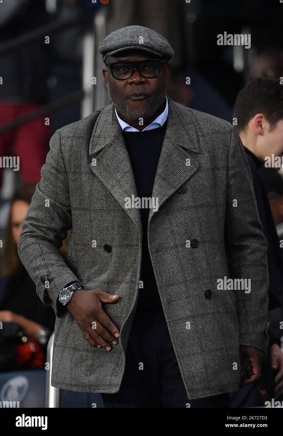 Basile Boli attending the Ligue 1 match Paris Saint-Germain (PSG) v ...