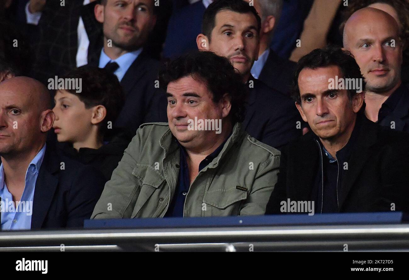 Alexandre Bompard attending the Ligue 1 match Paris Saint-Germain (PSG ...