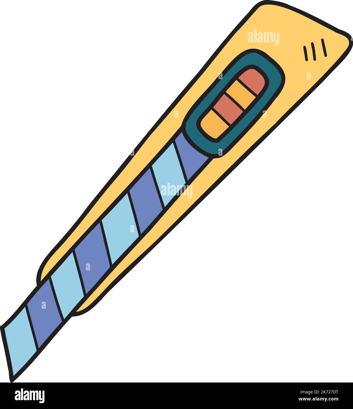 Hand Drawn cute cutter illustration isolated on background Stock Vector ...