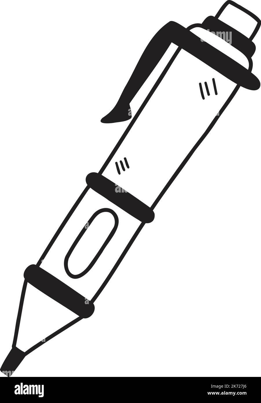 Hand Drawn cute pen illustration isolated on background Stock Vector ...