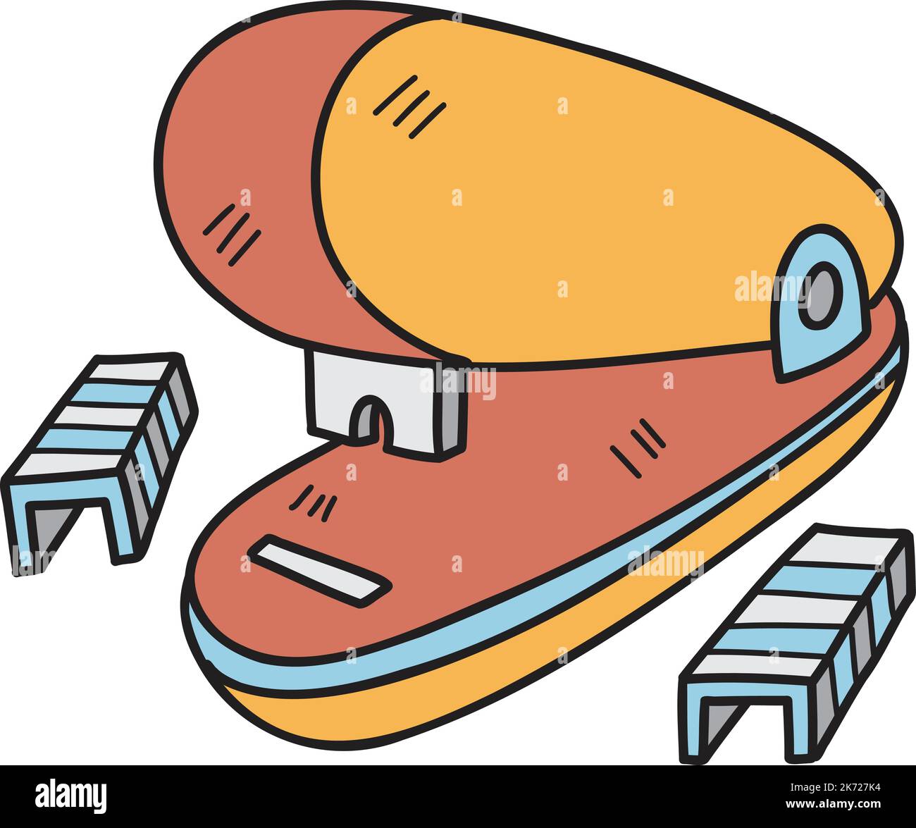 Hand Drawn stapler illustration isolated on background Stock Vector ...