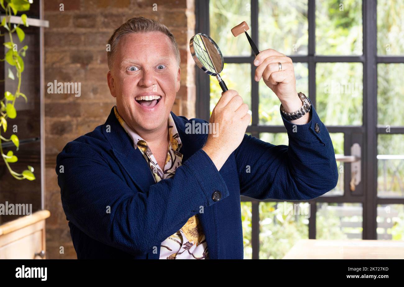 EDITORIAL USE ONLY Wine expert Olly Smith demonstrates one of the rules ...