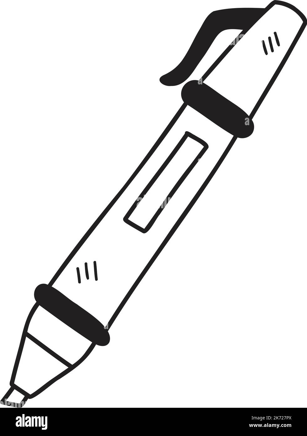 Hand Drawn cute pen illustration isolated on background Stock Vector ...