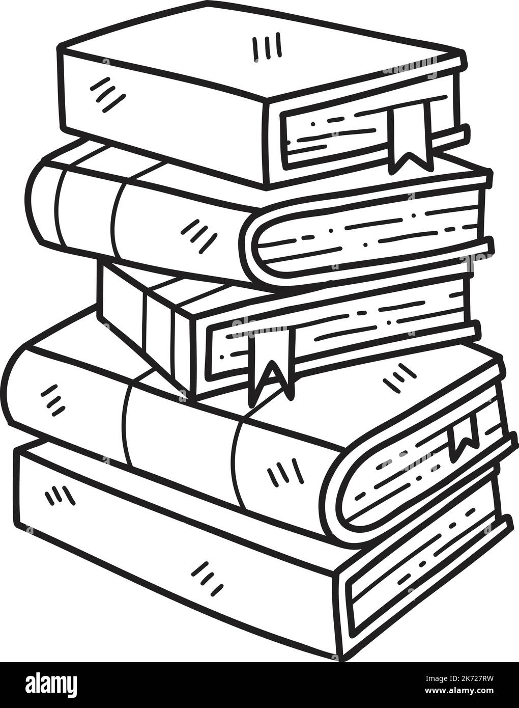 Stack Of Books Clip Art Black And White