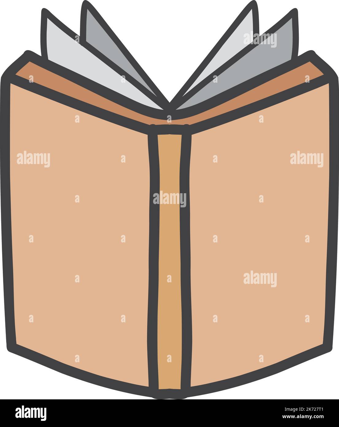 Hand Drawn open book illustration isolated on background Stock Vector ...