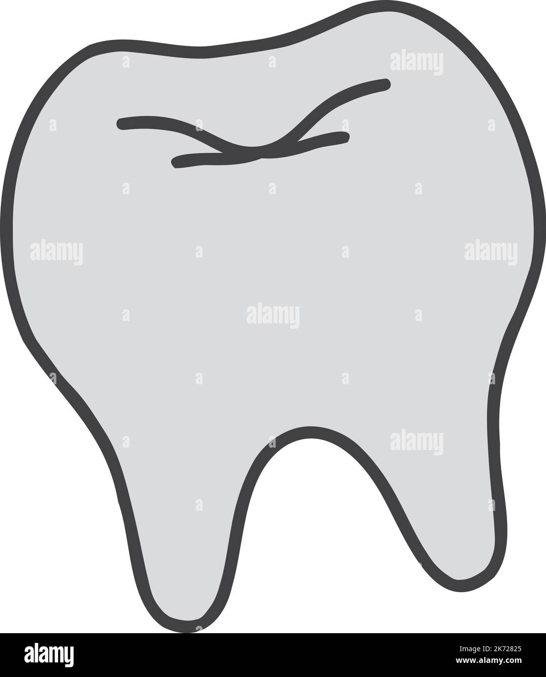 Hand Drawn tooth illustration isolated on background Stock Vector Image ...