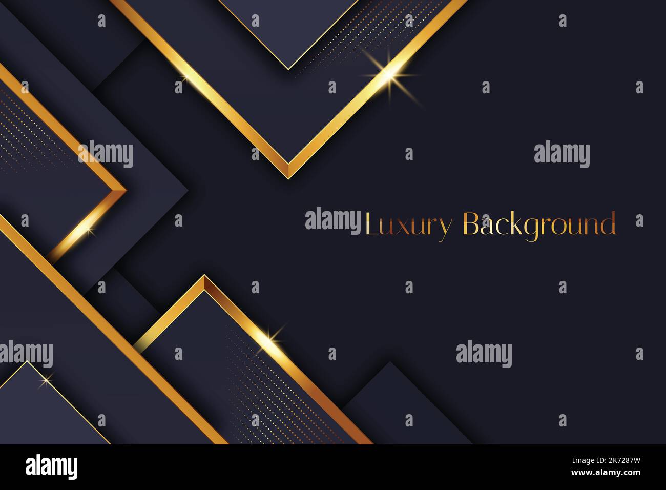 realistic luxury background with golden lines vector design ...