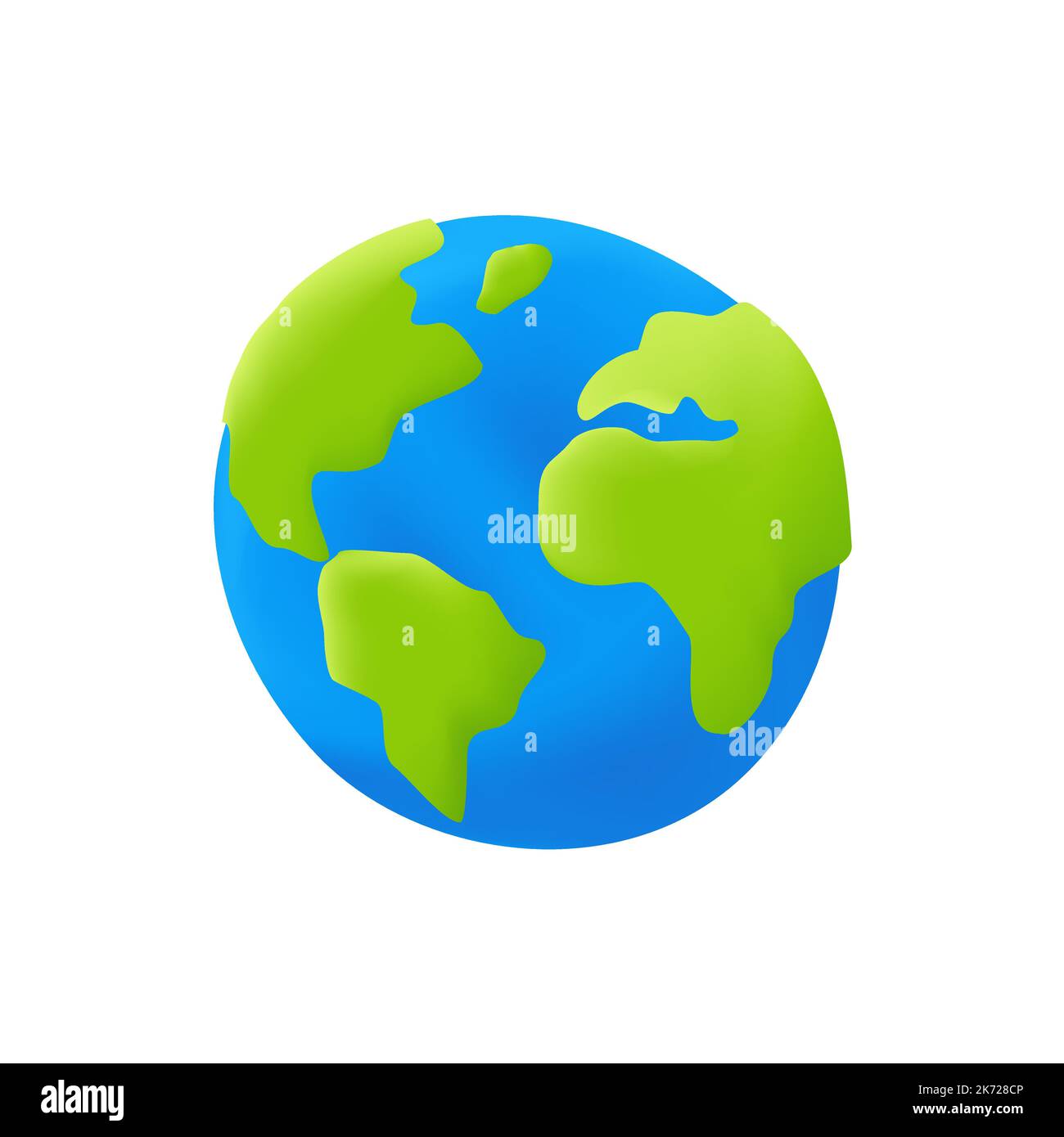 3d Globe Cartoon Vector Icon Concept For Planet Earth Save Environment World Icon Stock
