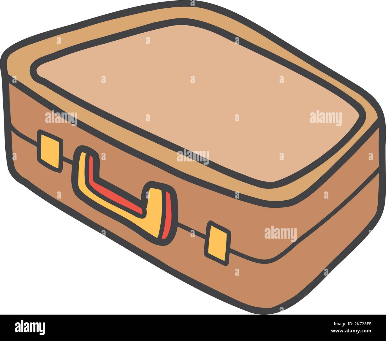 Hand Drawn business bag illustration isolated on background Stock ...