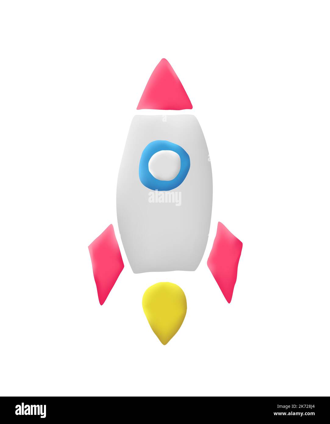 3d Rocket vector icon. Concept for spaceship and startup. Business ...