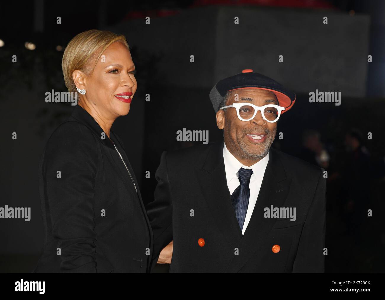 LOS ANGELES, CA - OCTOBER 15: (L-R) Tonya Lewis Lee and Spike Lee ...