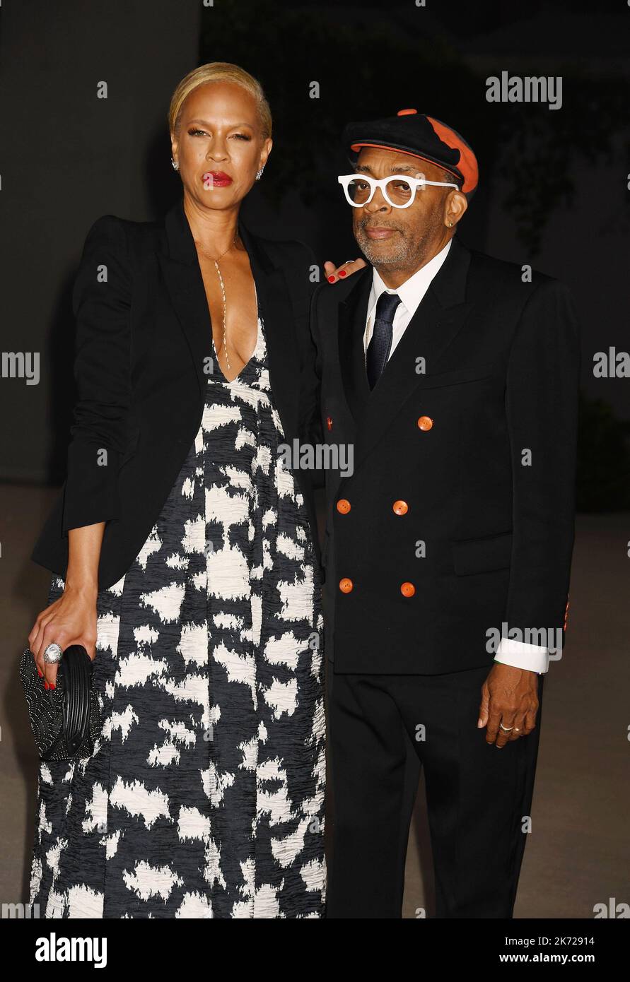 LOS ANGELES, CA - OCTOBER 15: (L-R) Tonya Lewis Lee and Spike Lee ...