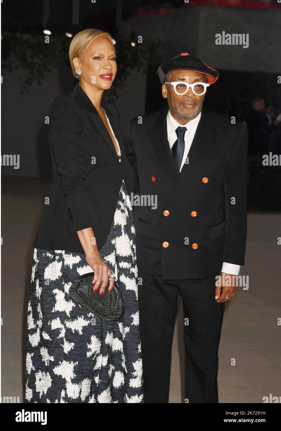 LOS ANGELES, CA - OCTOBER 15: (L-R) Tonya Lewis Lee and Spike Lee ...