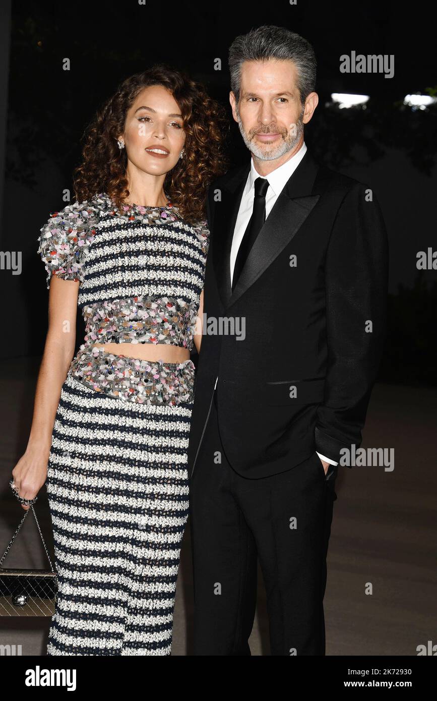 LOS ANGELES, CA - OCTOBER 15: (L-R) Cleo Wade and Simon Kinberg attend the 2nd Annual Academy ...