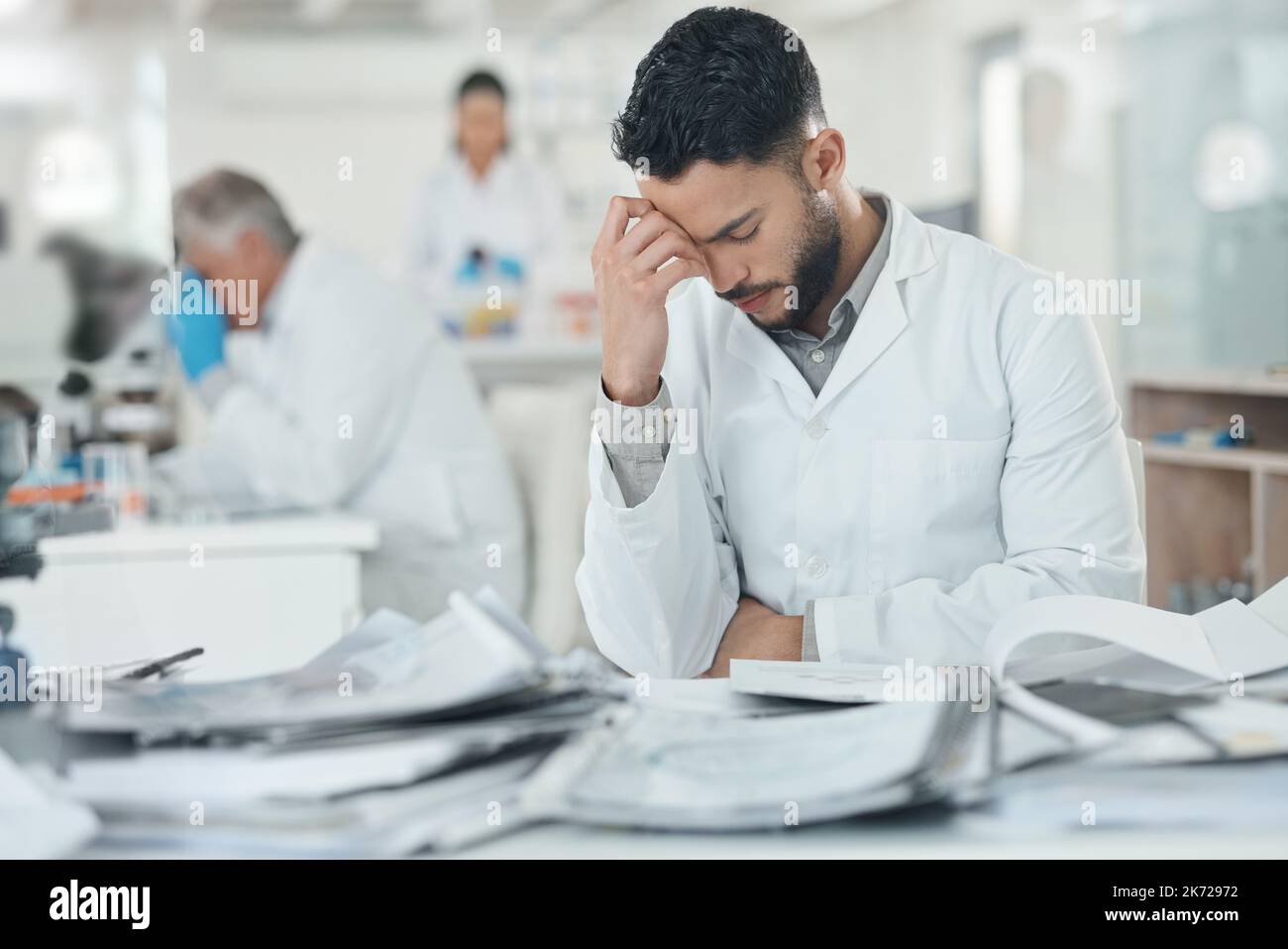 This new case is so frustrating to solve. a young scientist looking ...