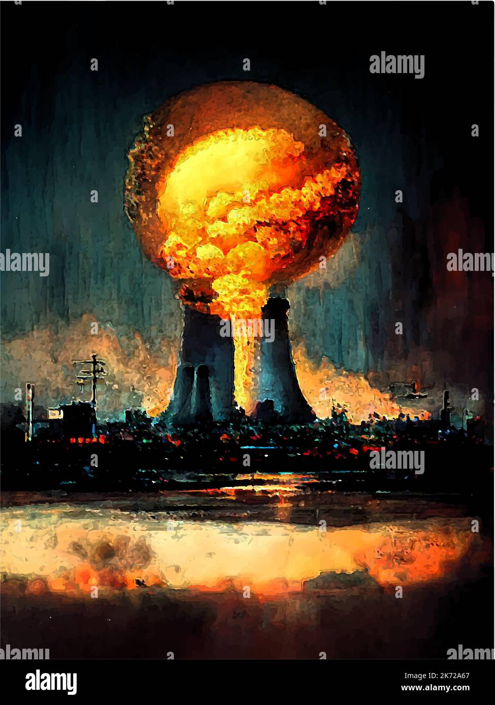 Reactor meltdown Stock Vector Images - Alamy