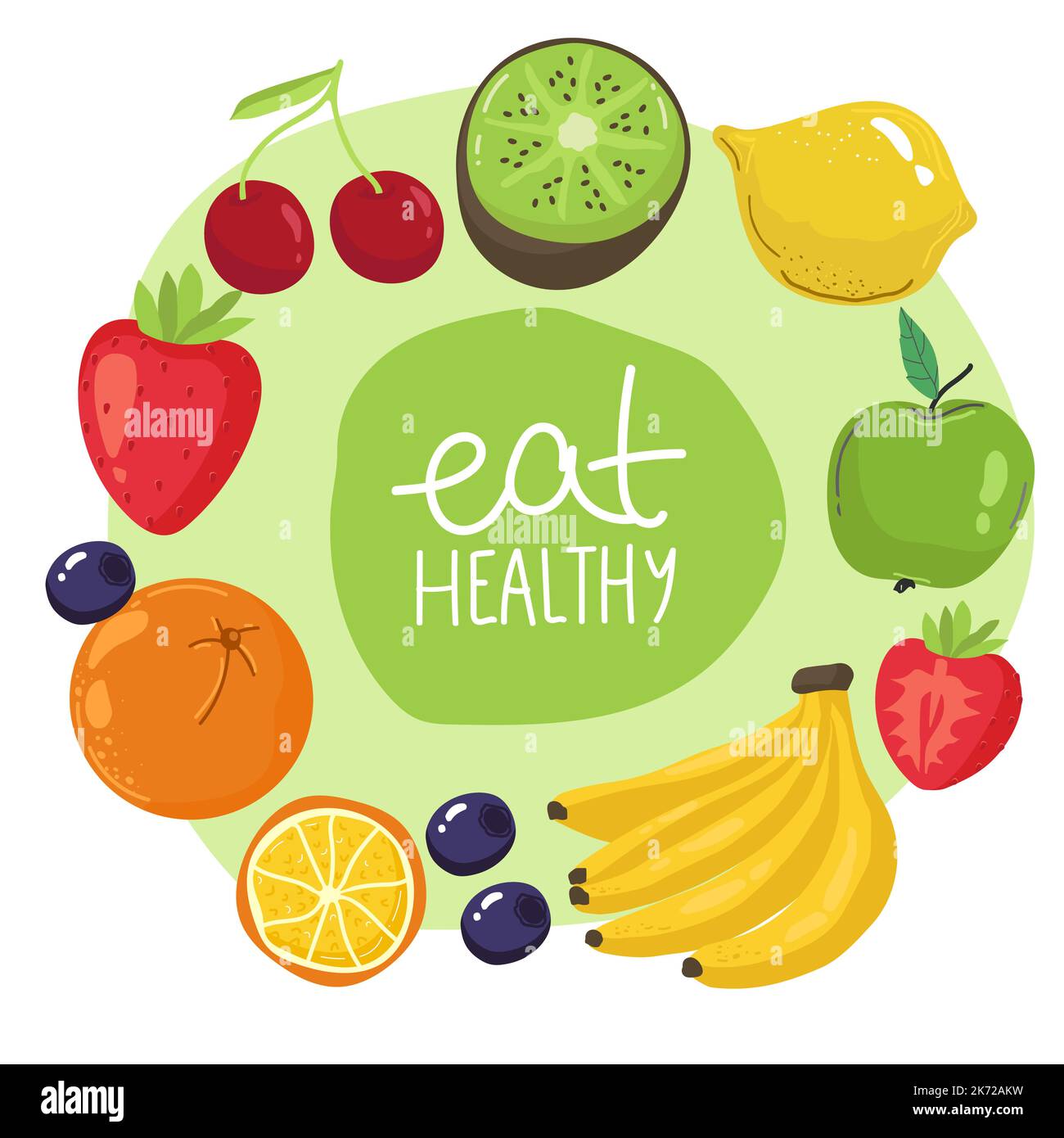 Sweet fruits. Grapes, strawberry, blackberry, cherry, watermelon, pineapple, papaya, mango ...