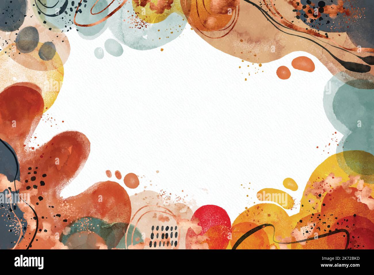 watercolor abstract shapes background vector design illustration Stock ...