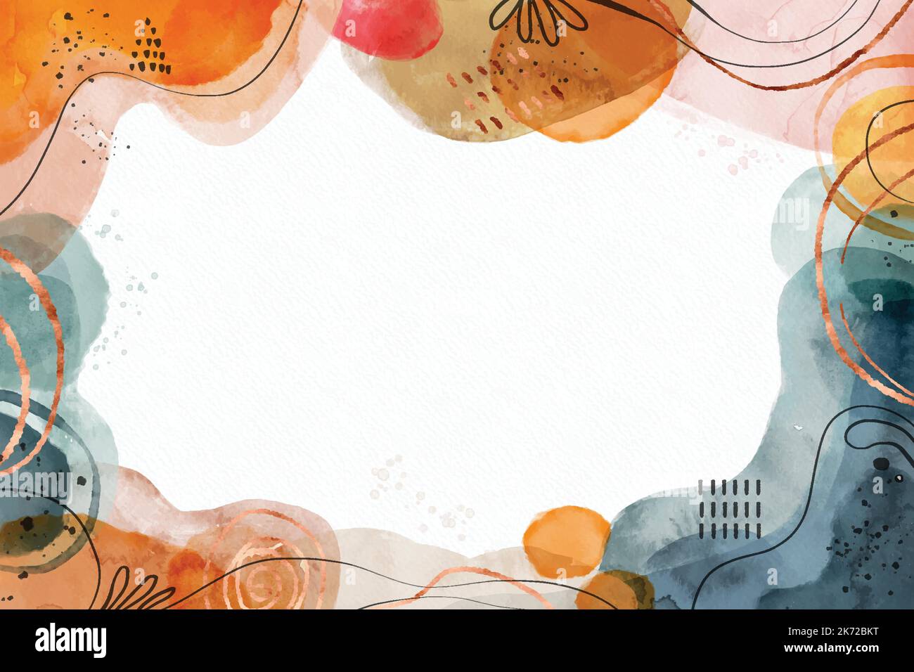 watercolor abstract shapes background vector design illustration Stock ...