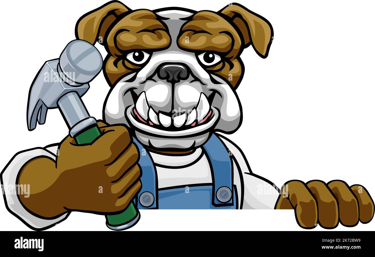 Dog carpenter cartoon clipart hi-res stock photography and images - Alamy