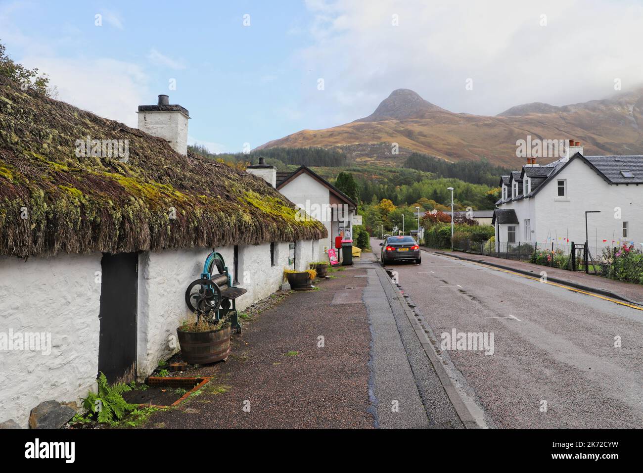 Exterior of Glencoe Folk Museum Glencoe village Scotland October 2022 ...