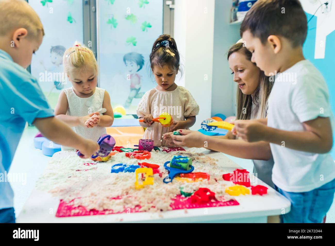 come on, children, let's make funny things - a teacher and her beloved ...