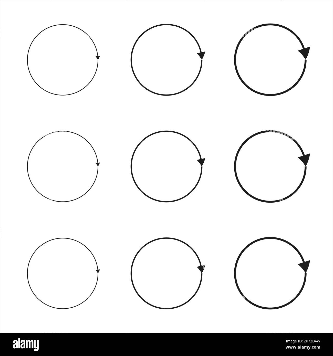 Hand drawn set of objects. Vector grunge round shapes. Simple hand ...