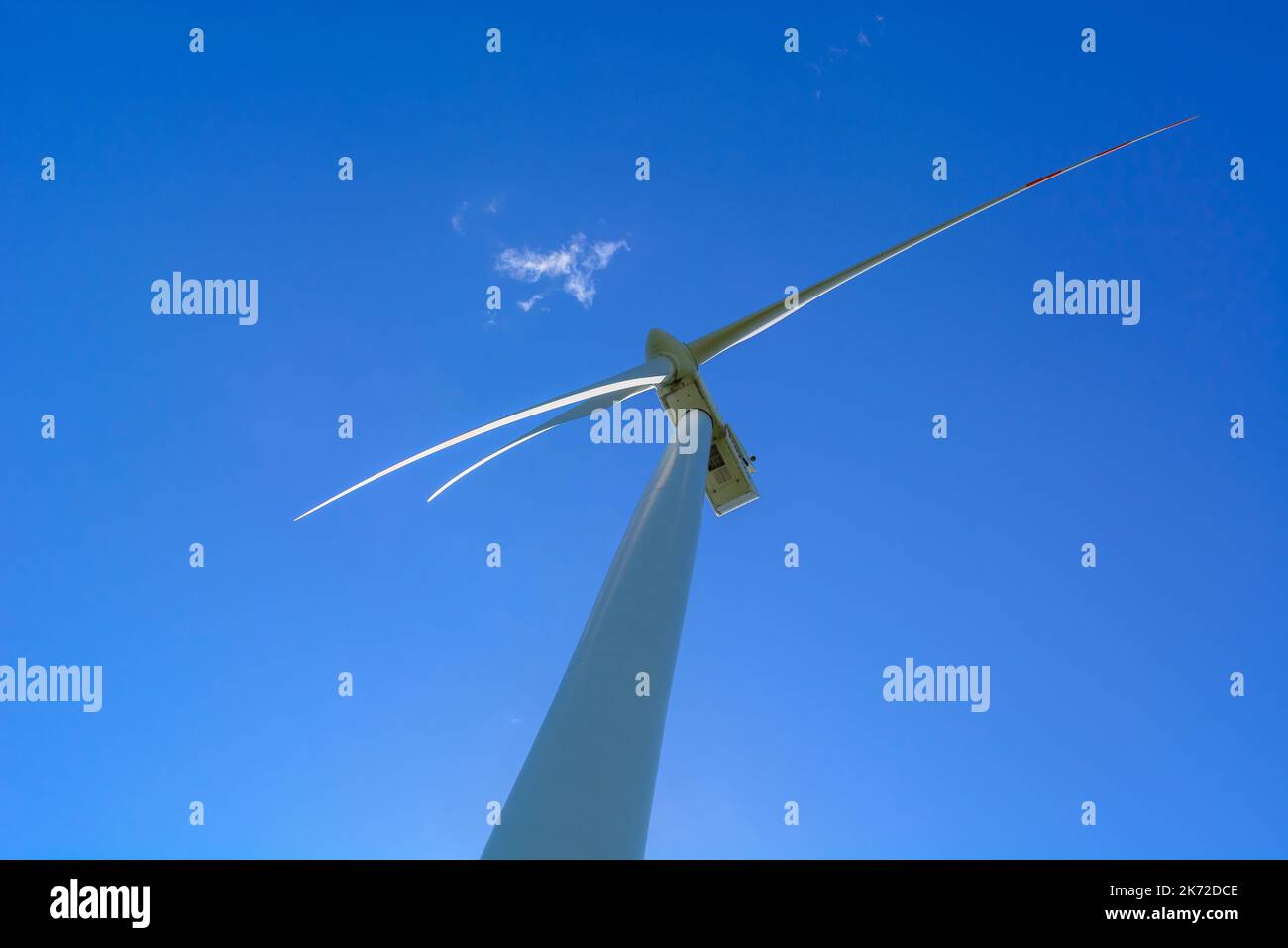 Wind power plant. Regenerative energy. Wind power generator. Concept of ...