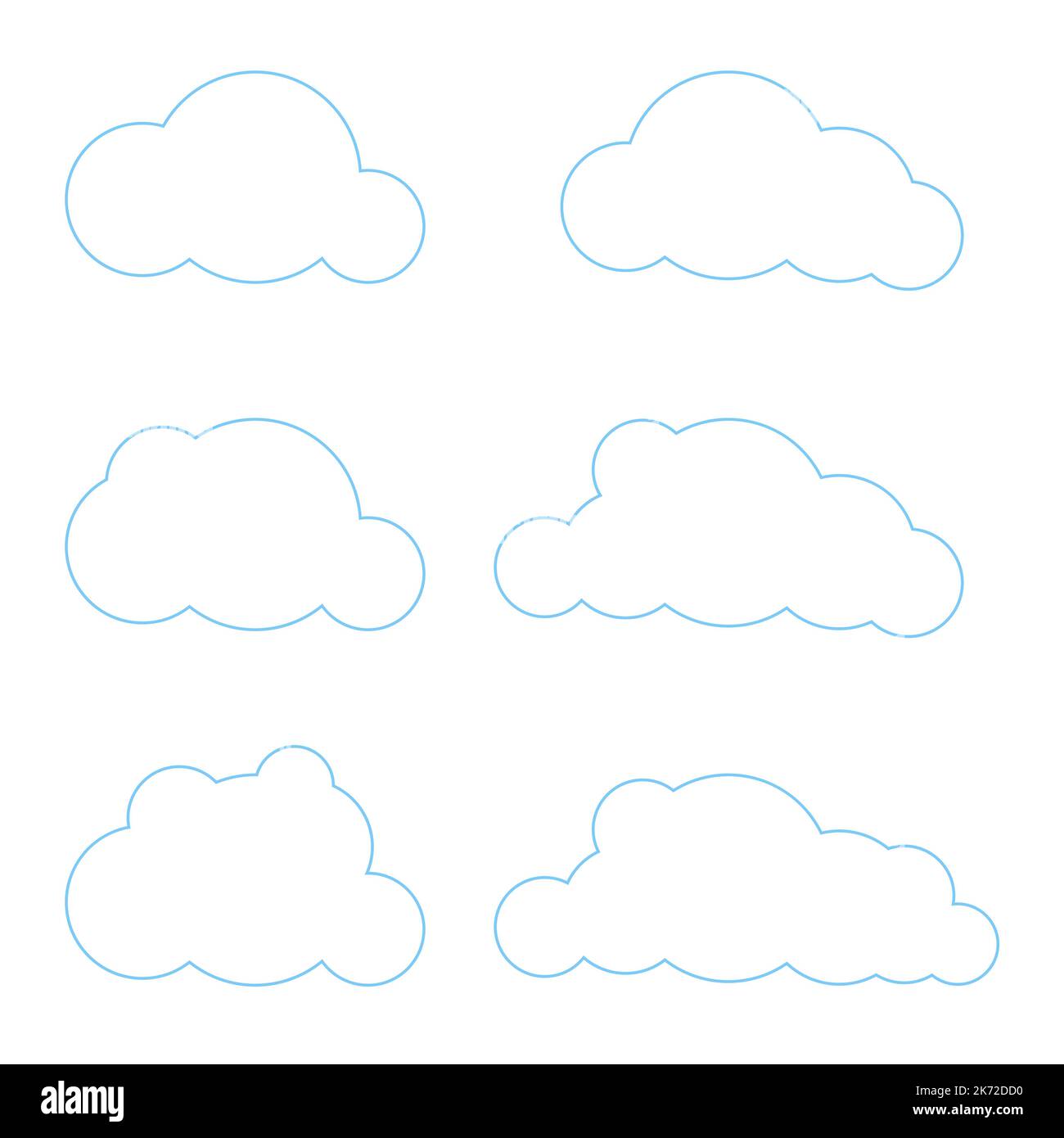 Cloud shapes collection. Cloud icons for cloud computing web and app ... Cloud shapes collection. Cloud icons for cloud computing web and app ...
