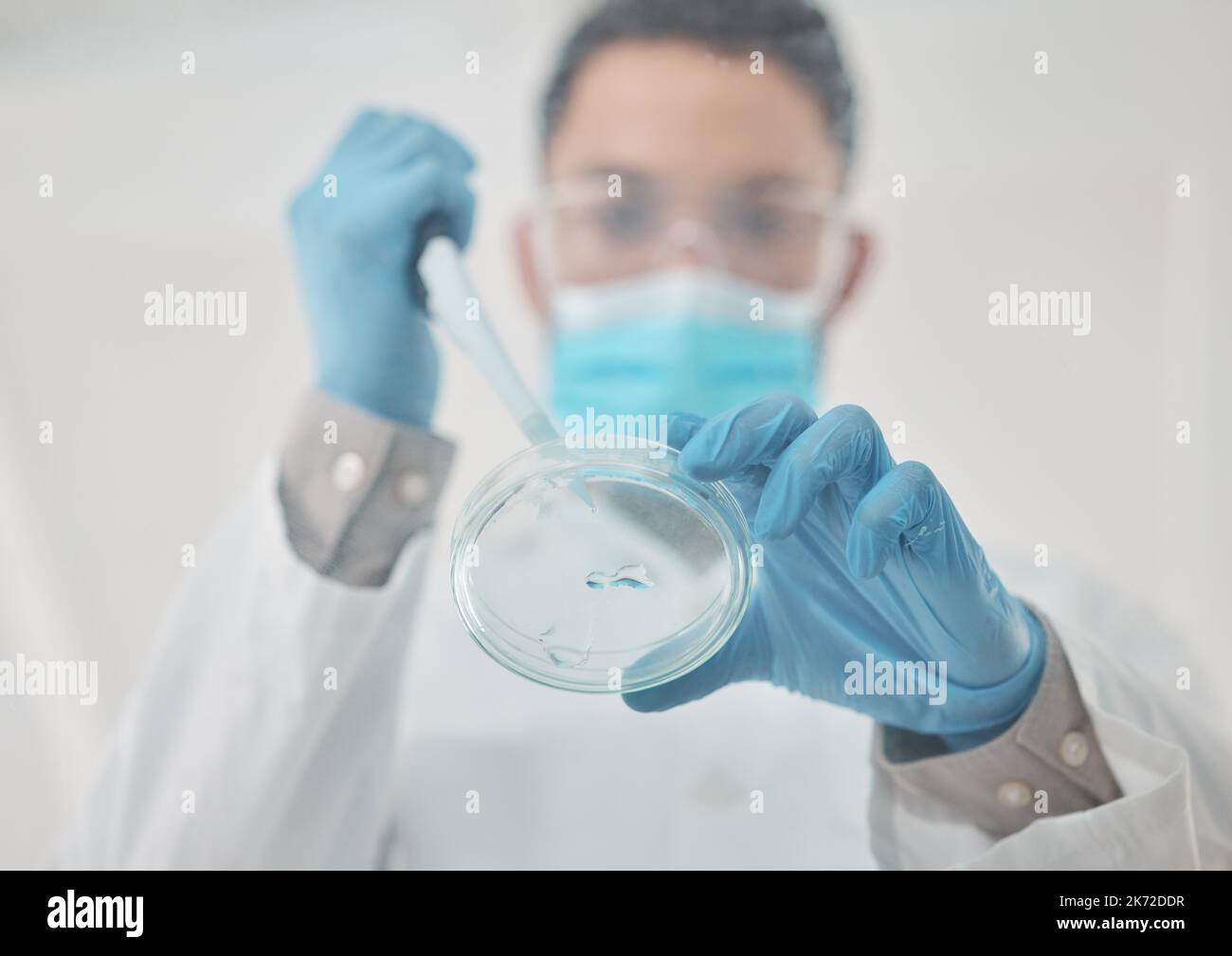 You have to be very precise when working with samples. Low angle shot ...