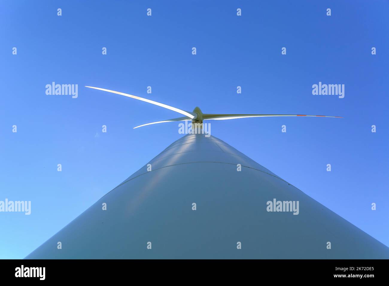 Wind power plant. Regenerative energy. Wind power generator. Concept of ...