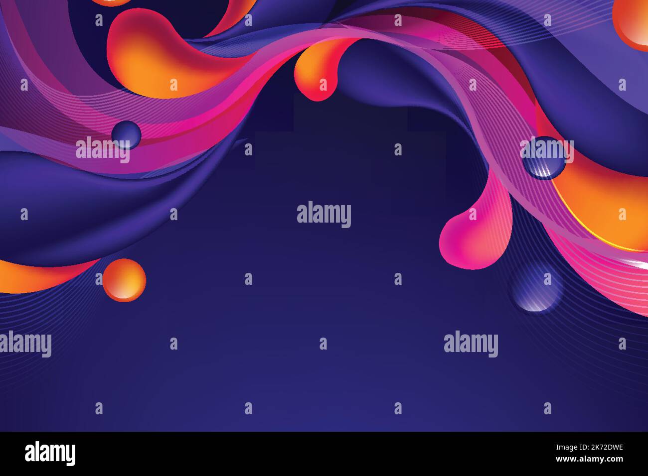 gradient dynamic wavy background vector design illustration Stock ...