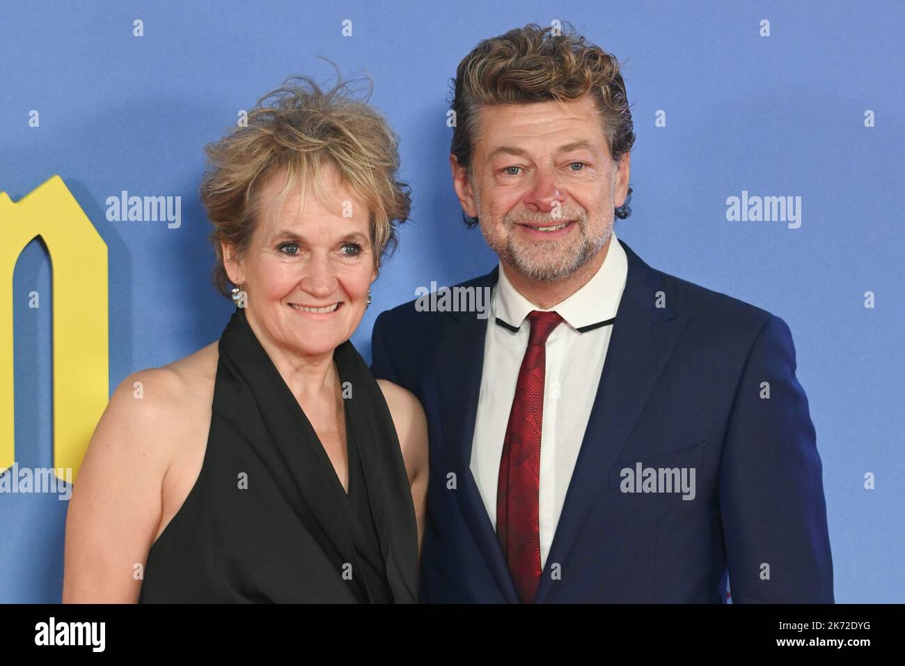 London, UK. 16th Oct, 2022. Lorraine Ashbourne and Andy Serkis arrive ...