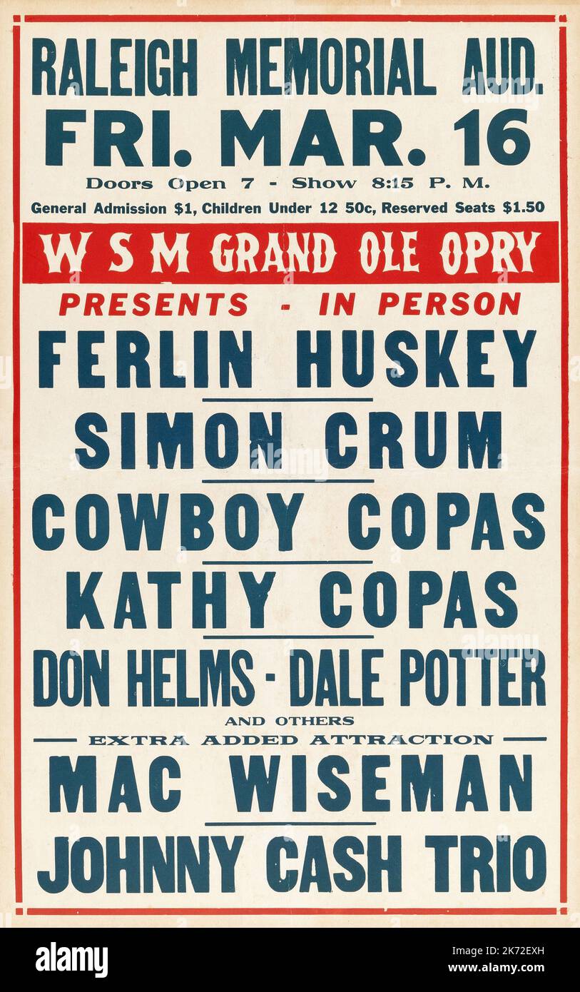 The grand ole opry johnny cash hi-res stock photography and images - Alamy