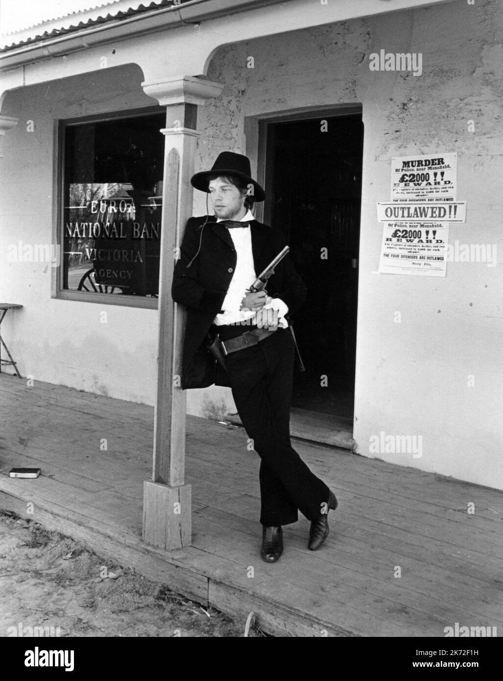 Ned kelly 1970 mick jagger Black and White Stock Photos & Images - Alamy