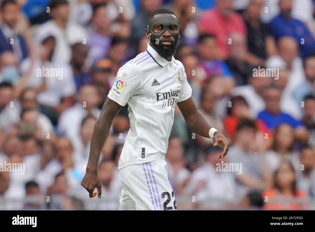 Antonio Rudiger of Real Madrid during the La Liga match between Real ...