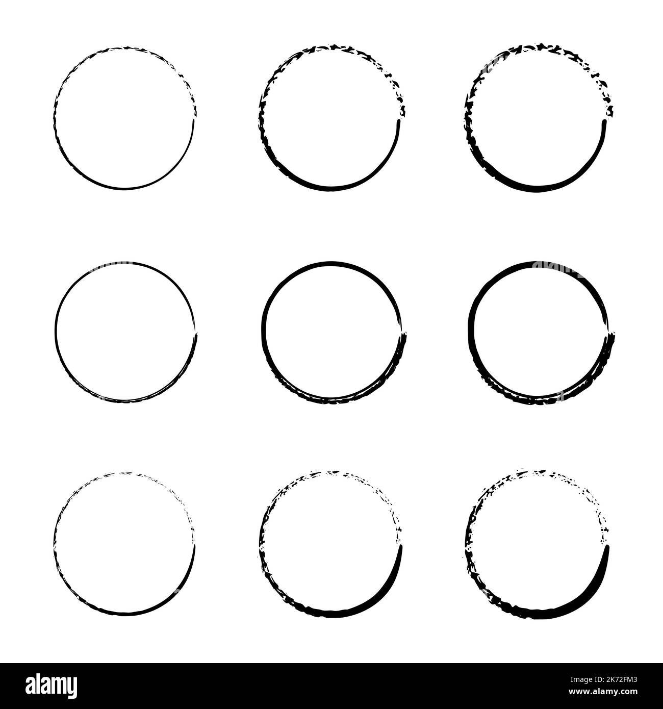 Super set of circles lines. Frame super set. Ideal for vintage label ...