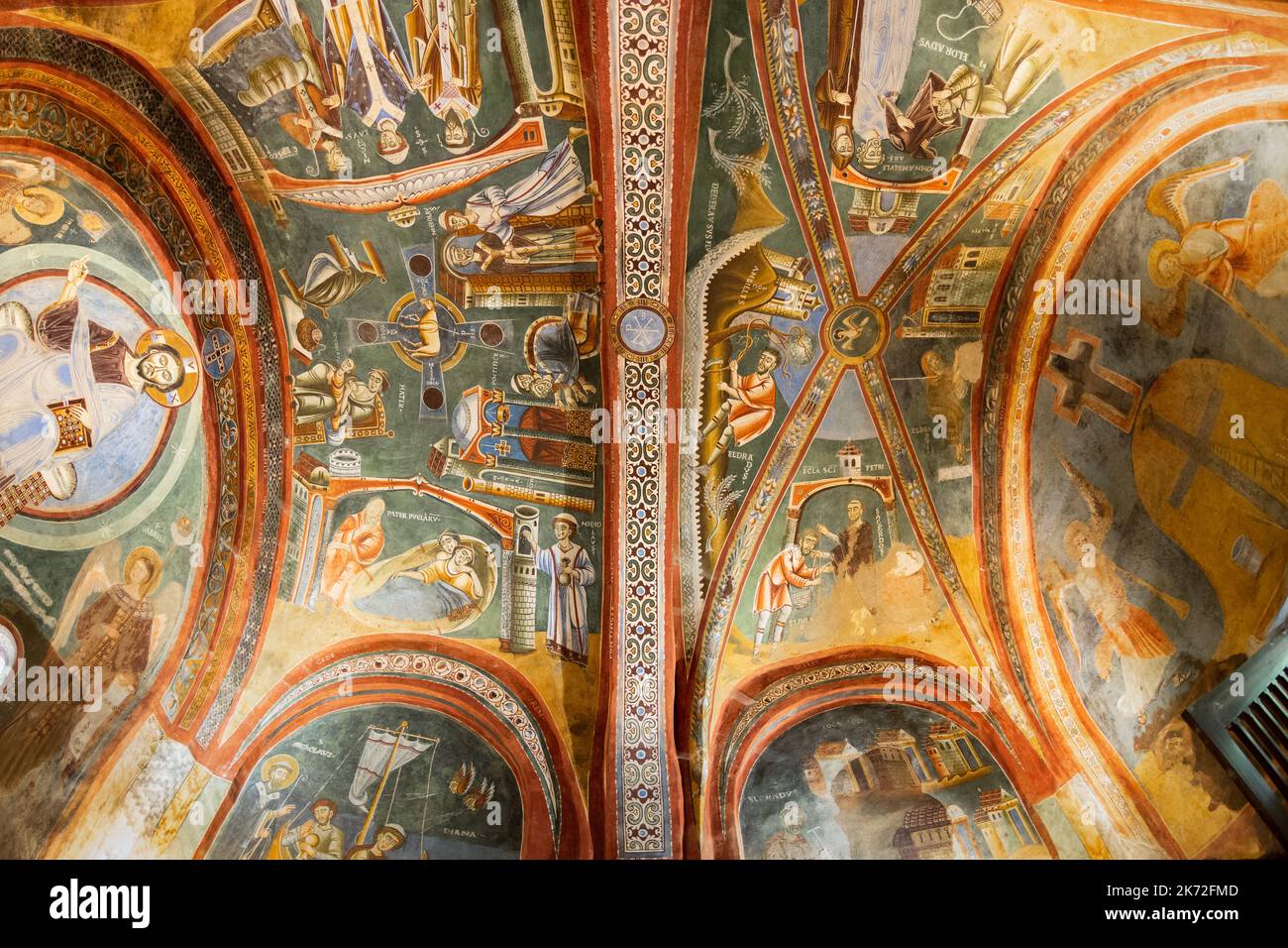 Novalesa, Italy - August 29, 2021: The abbey of Novalesa in Piedmont ...