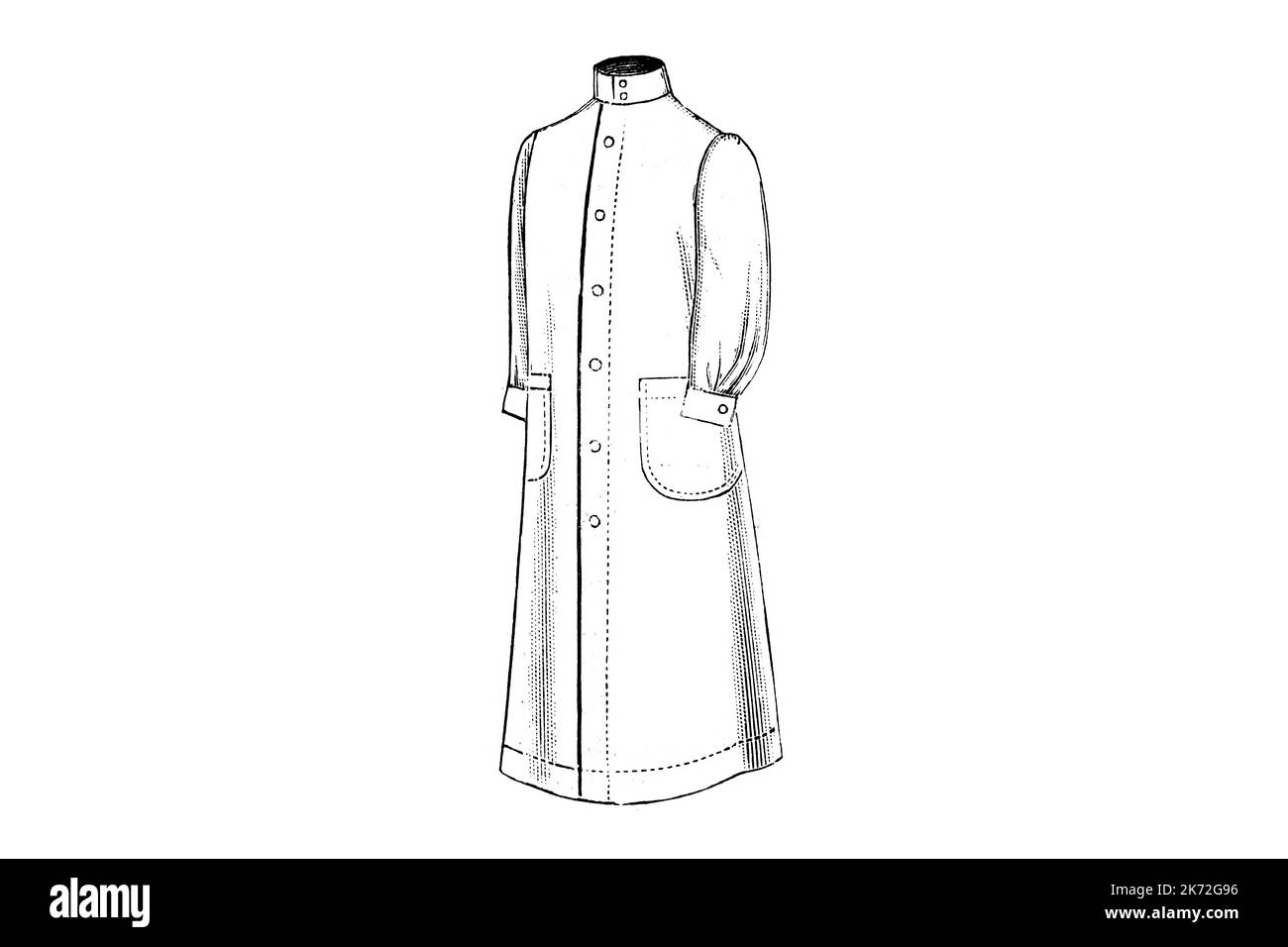 Doctor Gown – Victorian era – Vintage Illustration Stock Photo - Alamy
