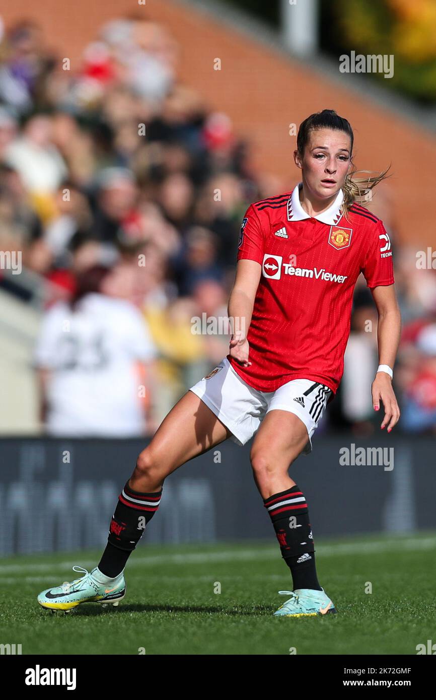 Leigh, UK. 16th Oct, 2022. Ella Toone of Manchester United during the ...