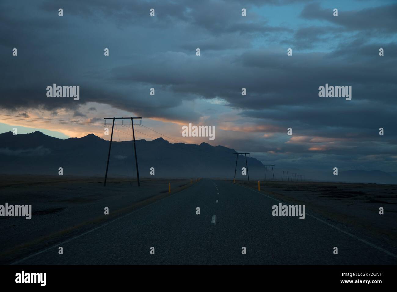 icelandic trip on the ring road Stock Photo - Alamy