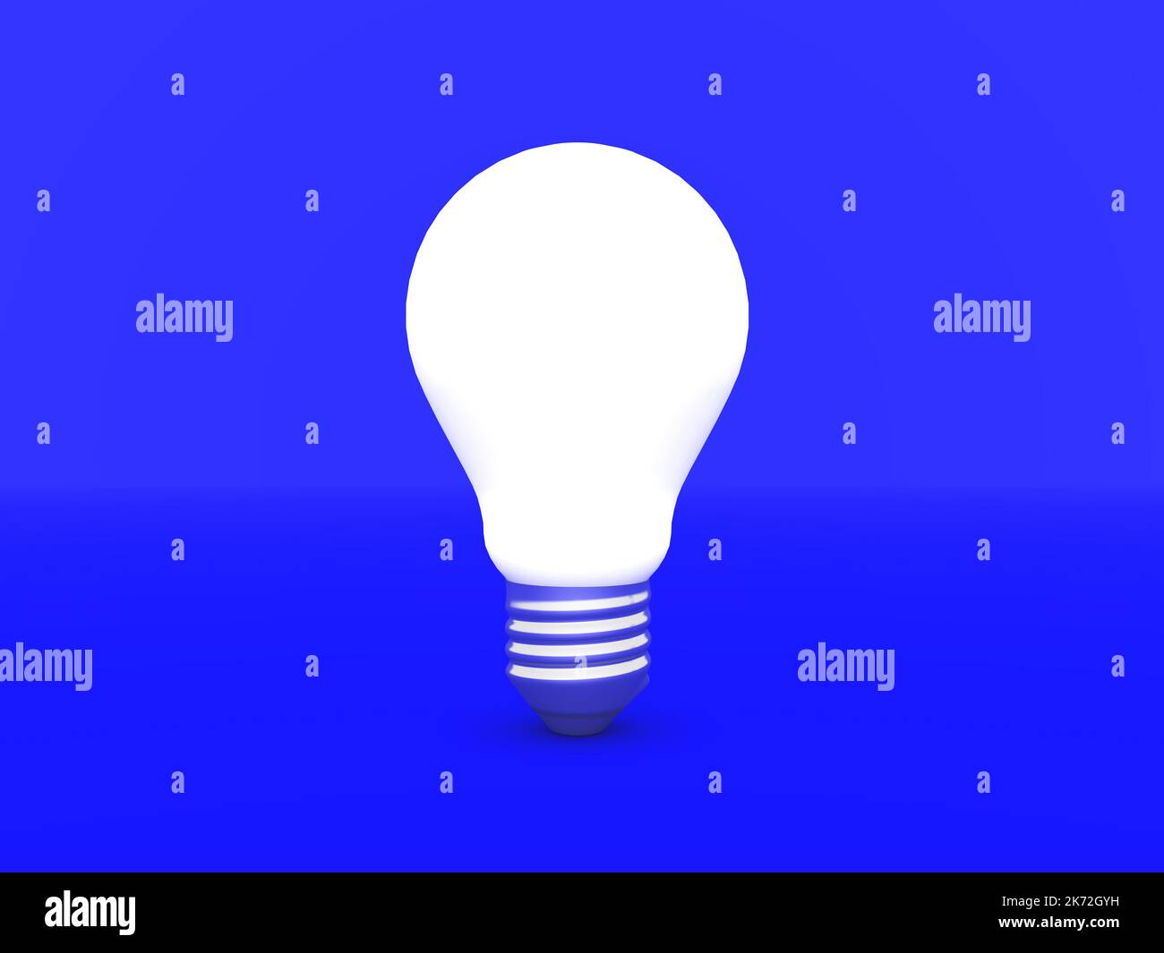 Light bulb against blue background Stock Photo - Alamy