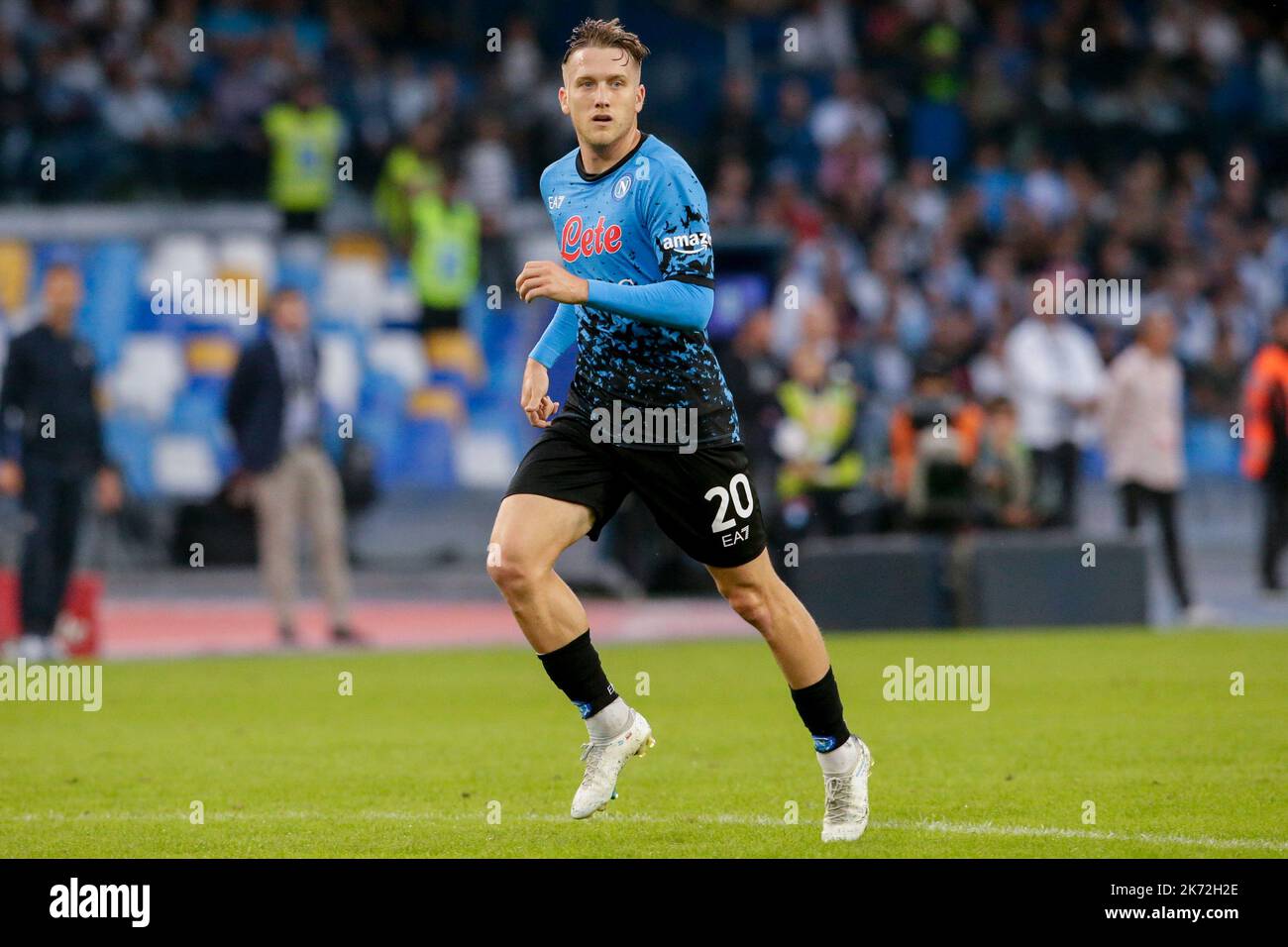 SSC Napoli's Polish midfielder Piotr Zielinski looks during the Serie A ...