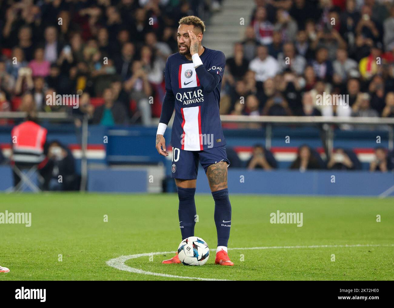 Neymar Jr of PSG during the French championship Ligue 1 football match ...