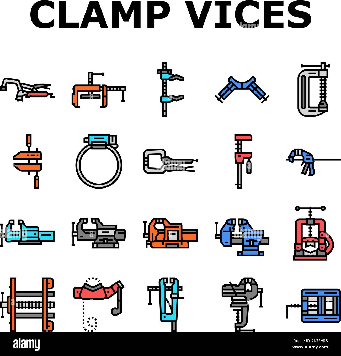 Clamp compression tool Cut Out Stock Images & Pictures - Alamy