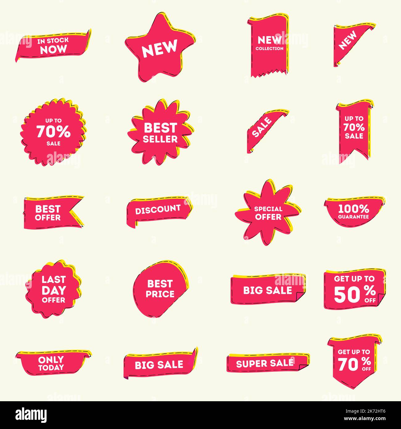 Special offer tag collection. Price tags vector collection. Ribbon sale ...