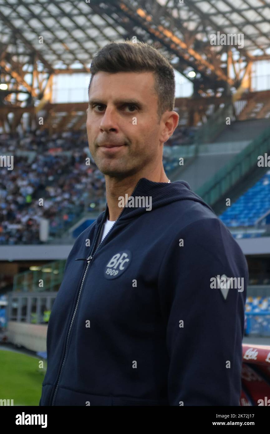 Bologna's Italian coach Thiago Motta looks during the Serie A football ...