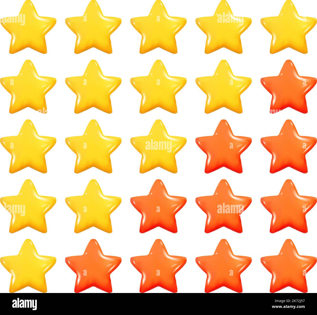 Five stars rating icon set isolated on white background. Vector illustration Stock Vector Image ...